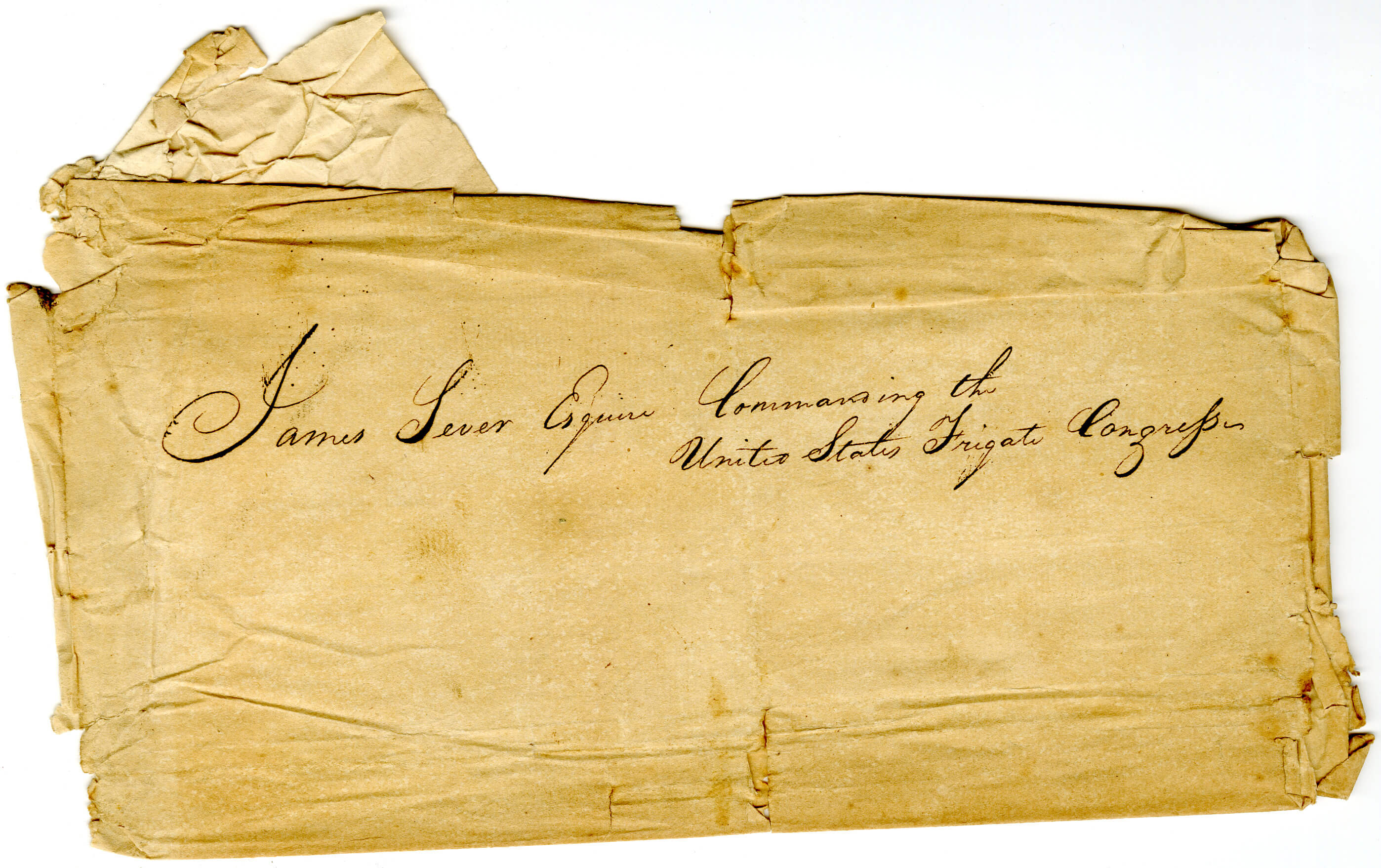 Orders from Silas Talbot to James Sever, February 26, 1801 - USS ...