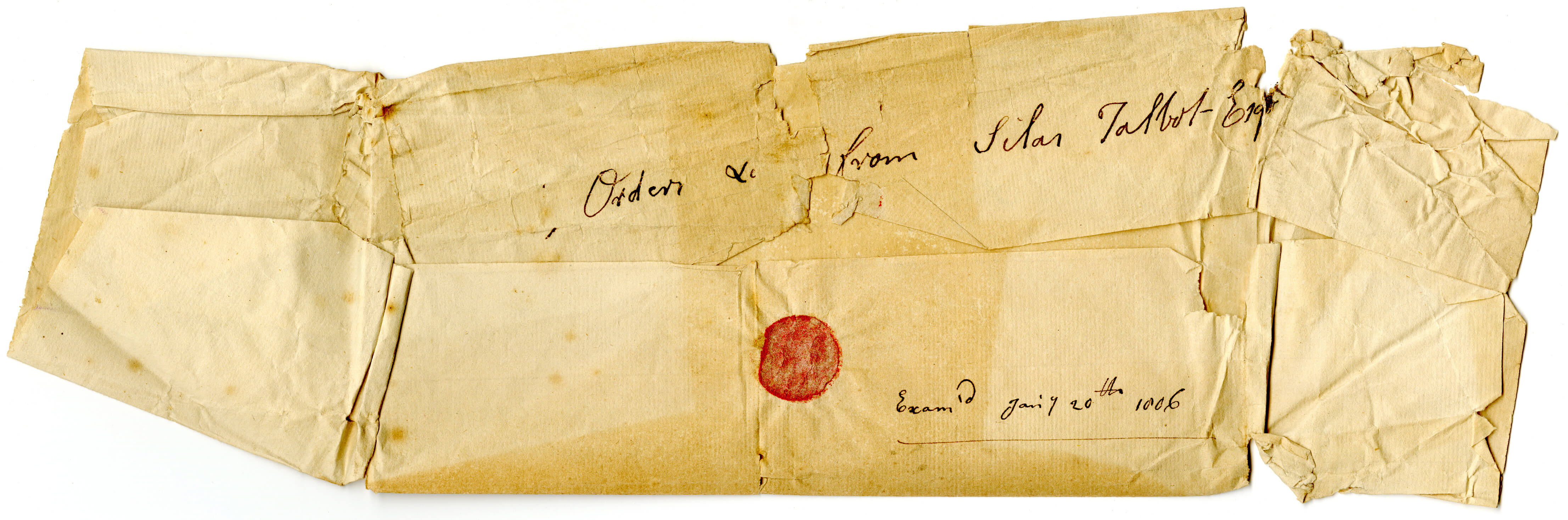 Orders from Silas Talbot to James Sever, February 26, 1801 - USS ...
