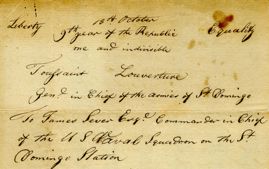 James Sever in Saint-Domingue - USS Constitution Museum