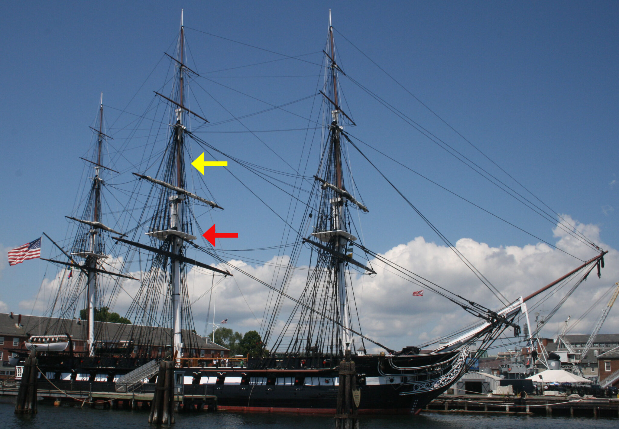 USS Constitution's Main Mast Rig Repairs - USS Constitution Museum
